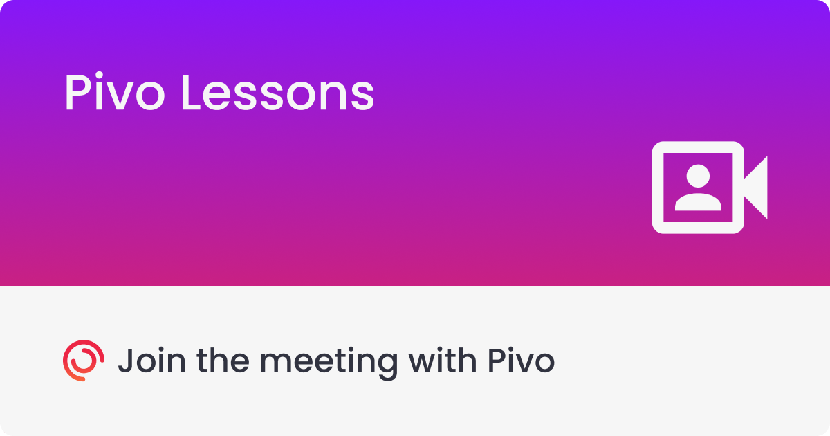 Pivo Lessons (STAGING)